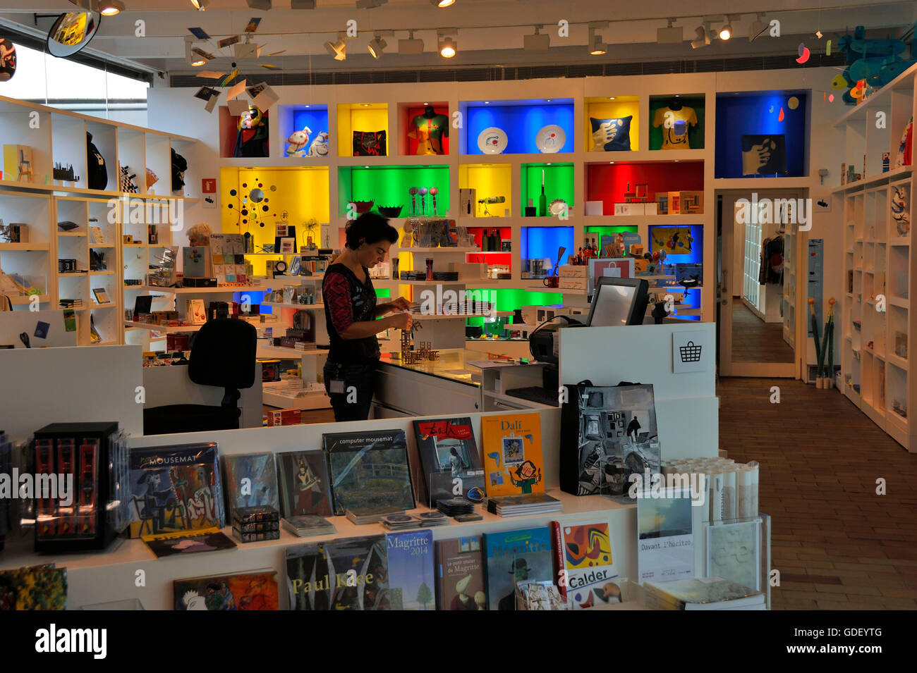 Fundacio Joan Miro, shop, Barcelona, Catalonia, Spain Stock Photo - Alamy