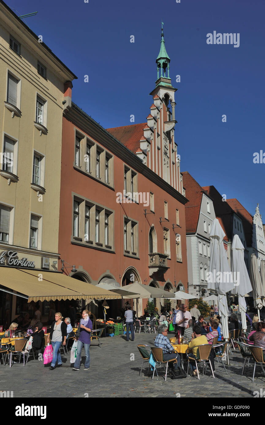 Town hall, Ludwigsplatz, Straubing, Bavaria, Germany Stock Photo - Alamy