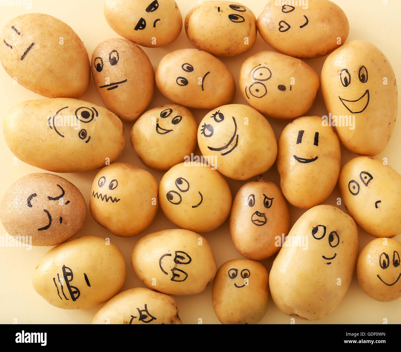 Happy potato character hi-res stock photography and images - Alamy