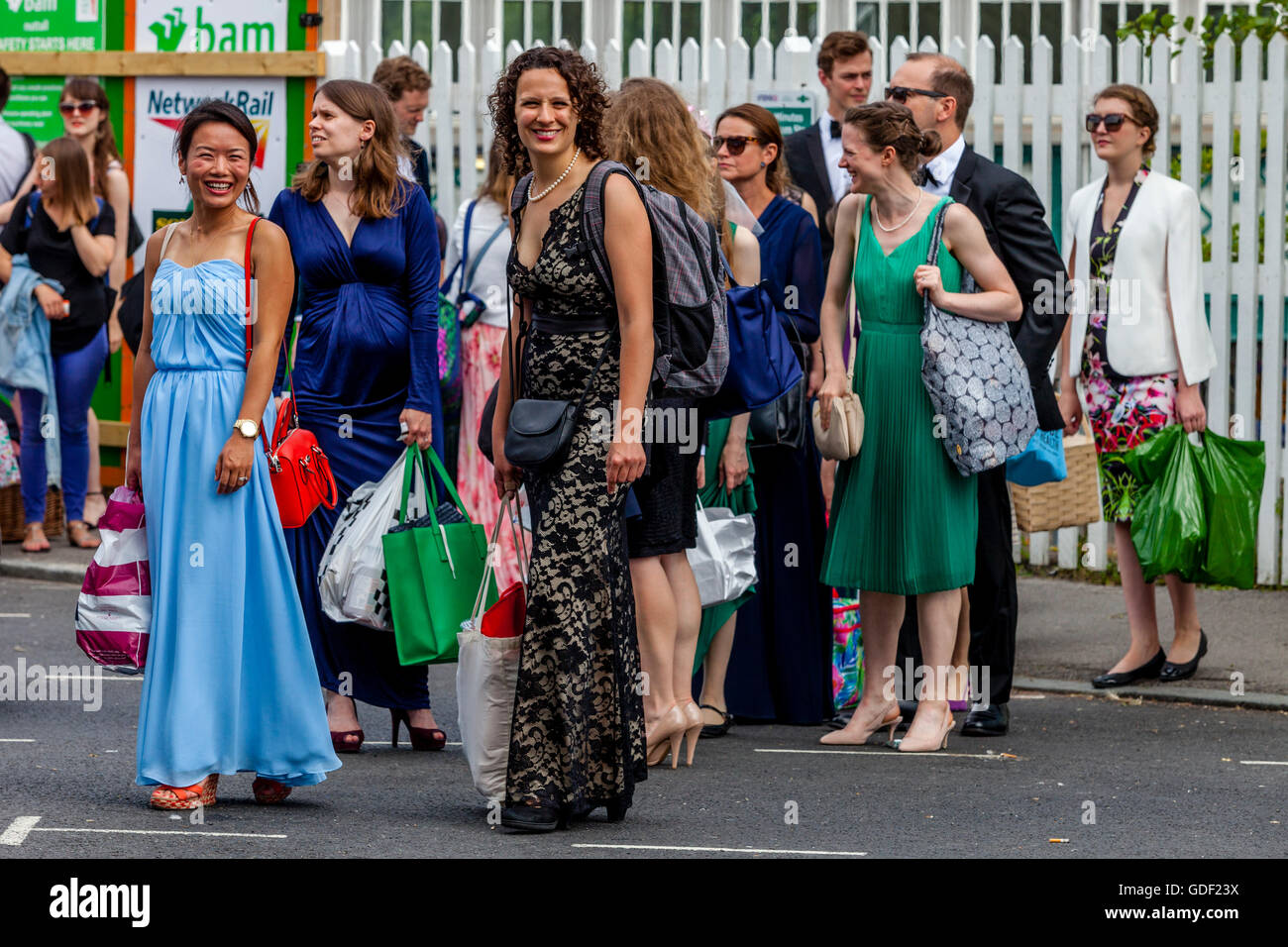 Young Opera Fans Arrive At Lewes Station En Route To Glyndebourne Opera ...