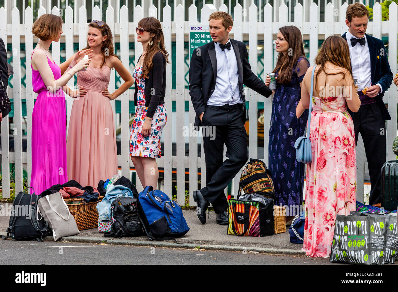 Young Opera Fans Arrive At Lewes Station En Route To Glyndebourne Opera ...