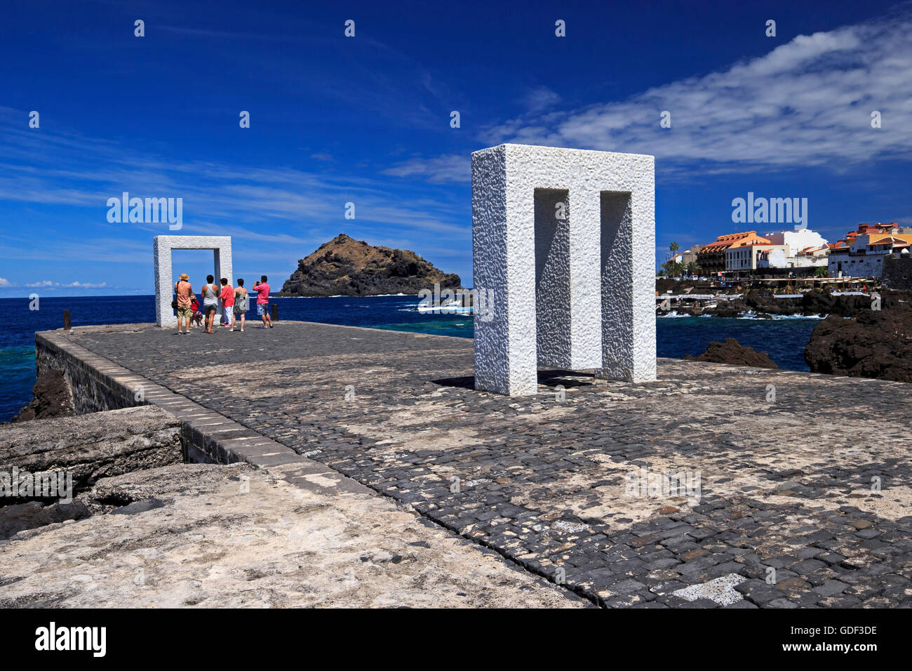 Tenerife, Europe, Spain, Canary Islands, Harbour Garachico Stock Photo ...