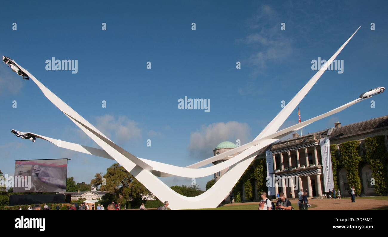The central display area for BMW cars at the Goodwood Festival of Speed ...