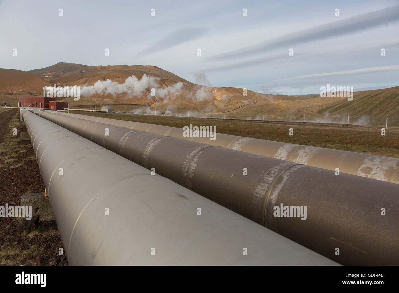 Krafla, geothermal station, Iceland Stock Photo - Alamy
