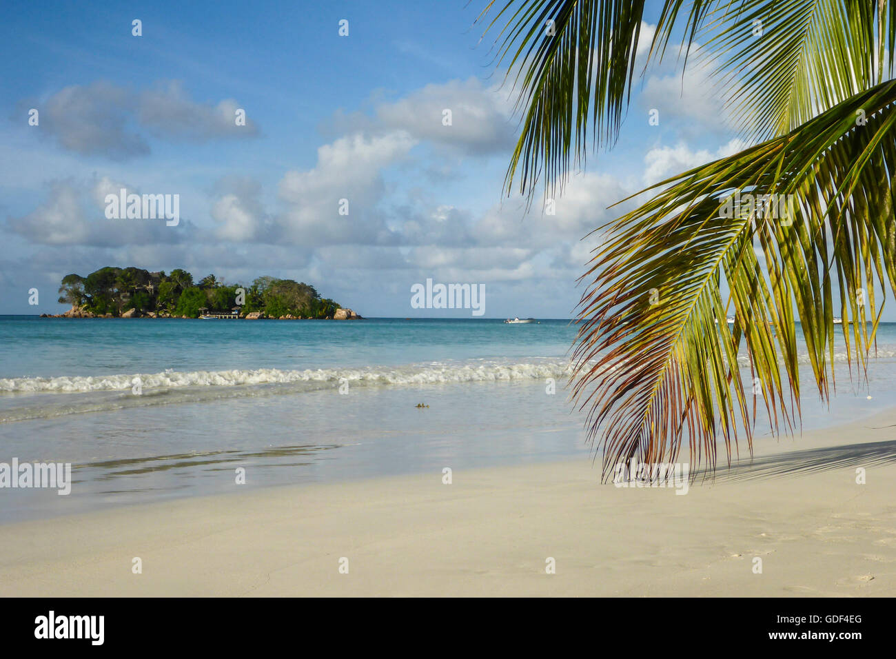 Beach Anse Volbert, Praslin, Seychelles Stock Photo - Alamy