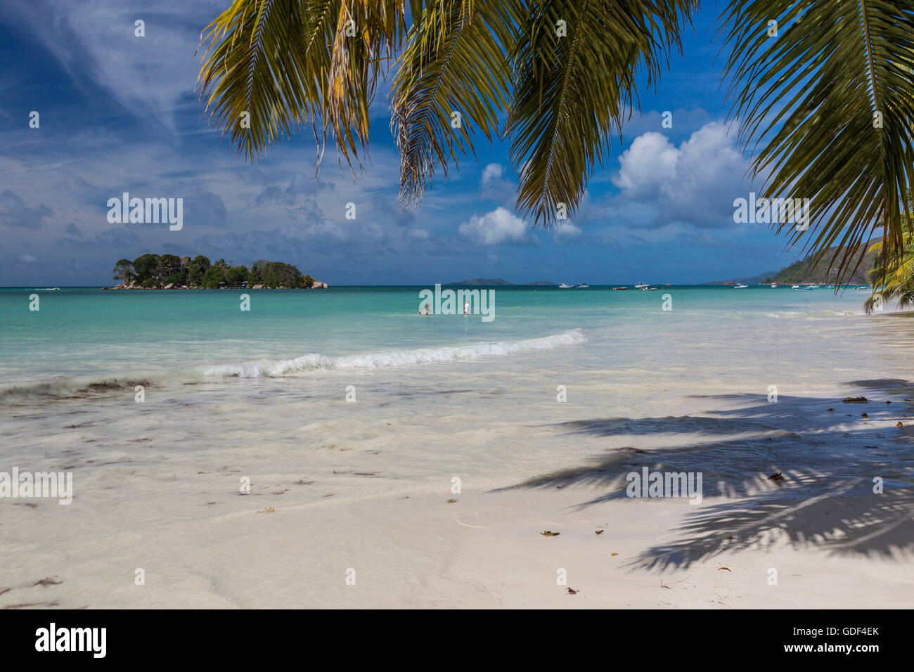 Beach Anse Volbert, Praslin, Seychelles Stock Photo - Alamy