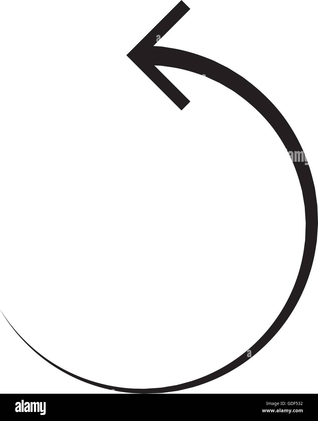 circle arrow pointing icon Stock Vector Image & Art - Alamy