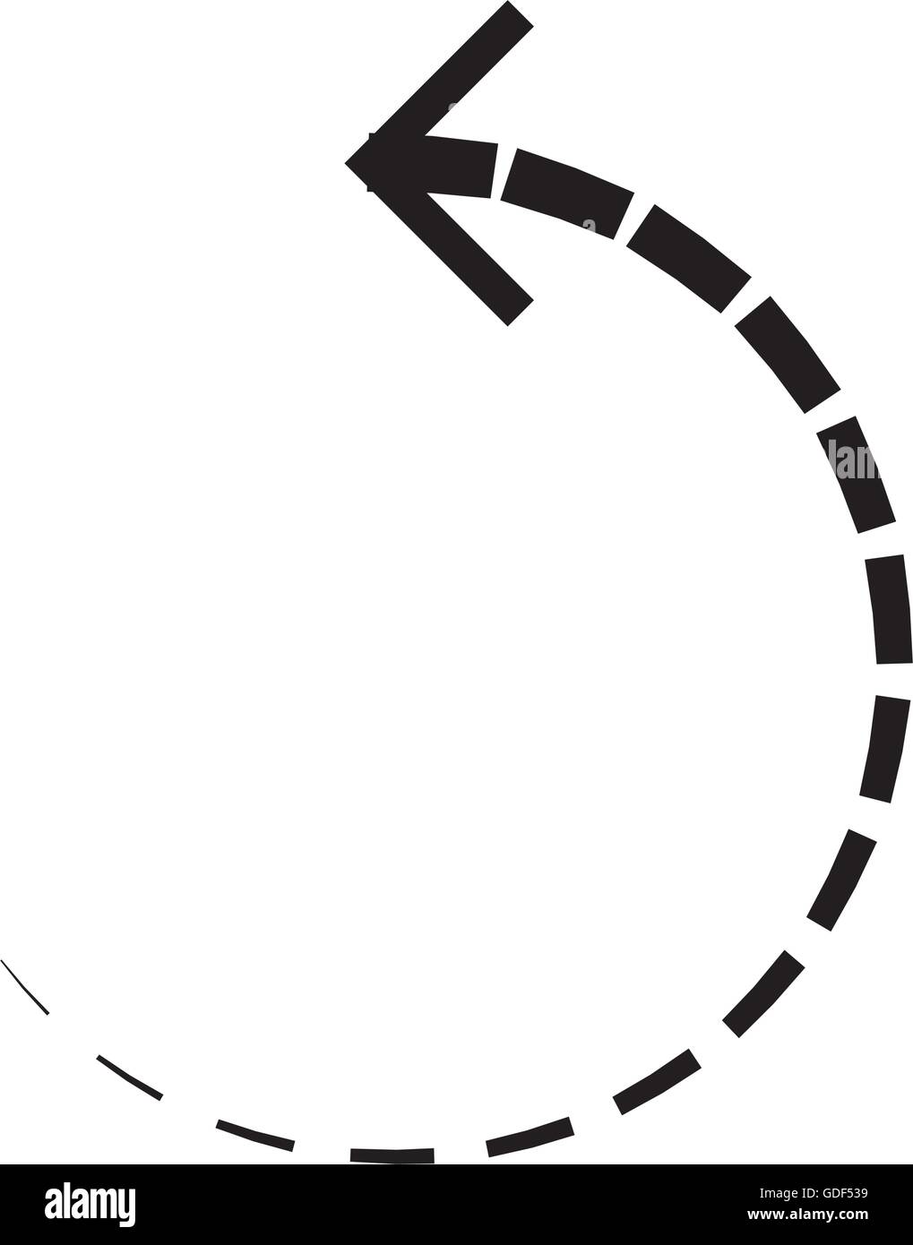 circle arrow pointing icon Stock Vector Image & Art - Alamy