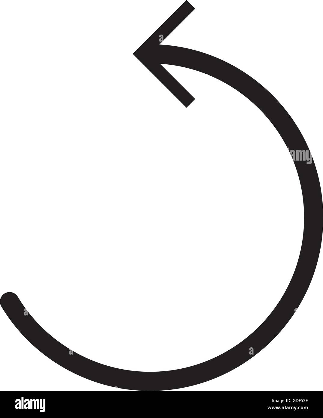 circle arrow pointing icon Stock Vector Image & Art - Alamy