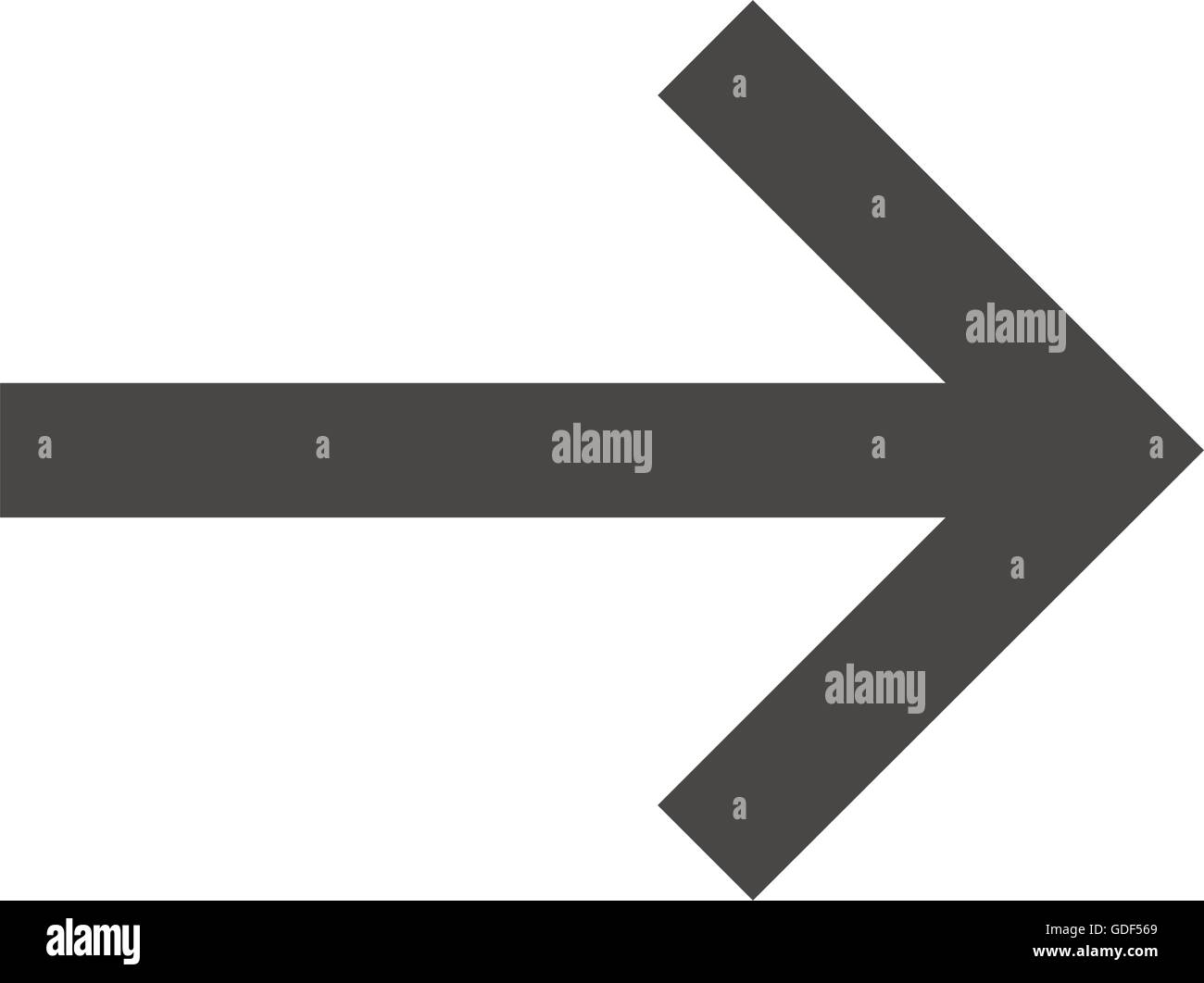 arrow pointing right icon Stock Vector Image & Art - Alamy
