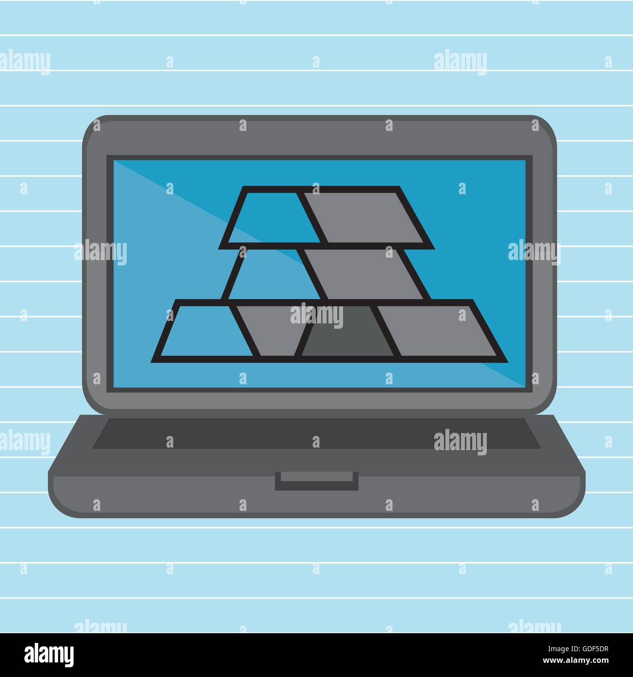 Gold bullion bars blue background Stock Vector Images - Alamy