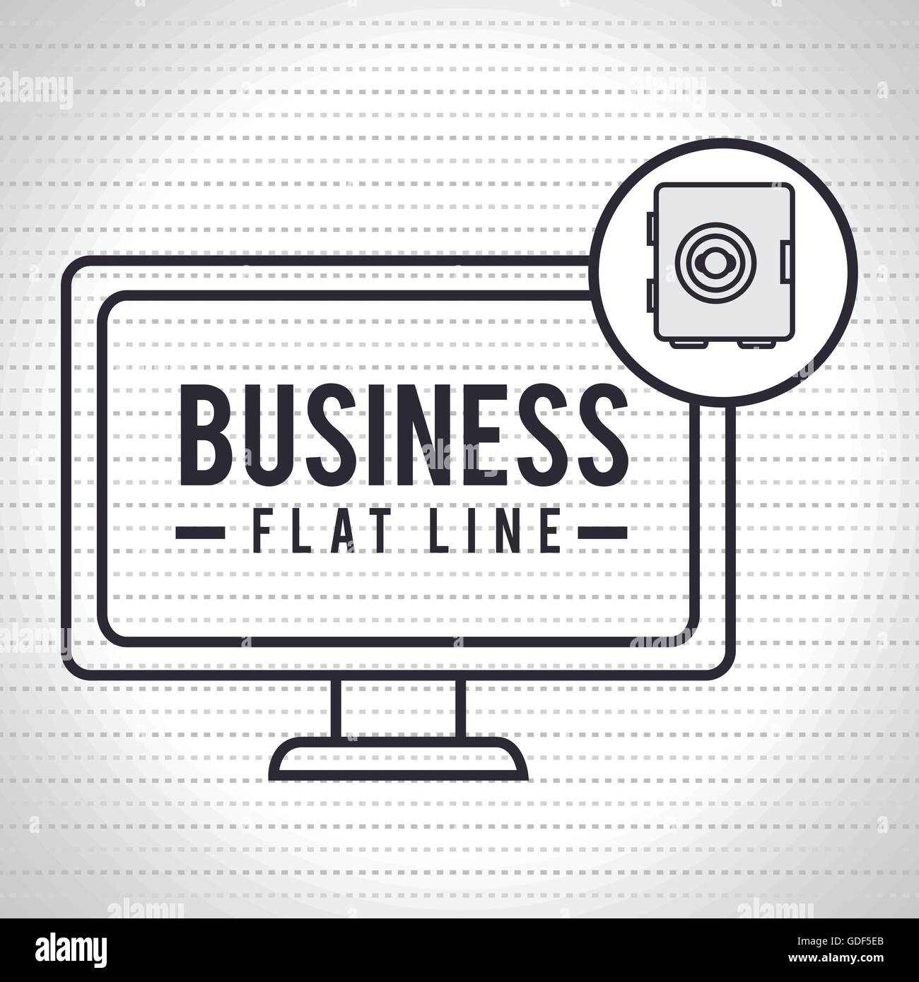 pc screen and safe box isolated icon design Stock Vector Image & Art ...