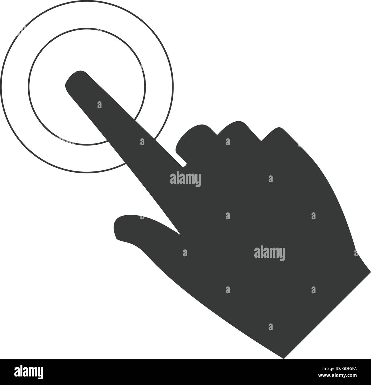 hand pointing with index finger icon Stock Vector Image & Art - Alamy