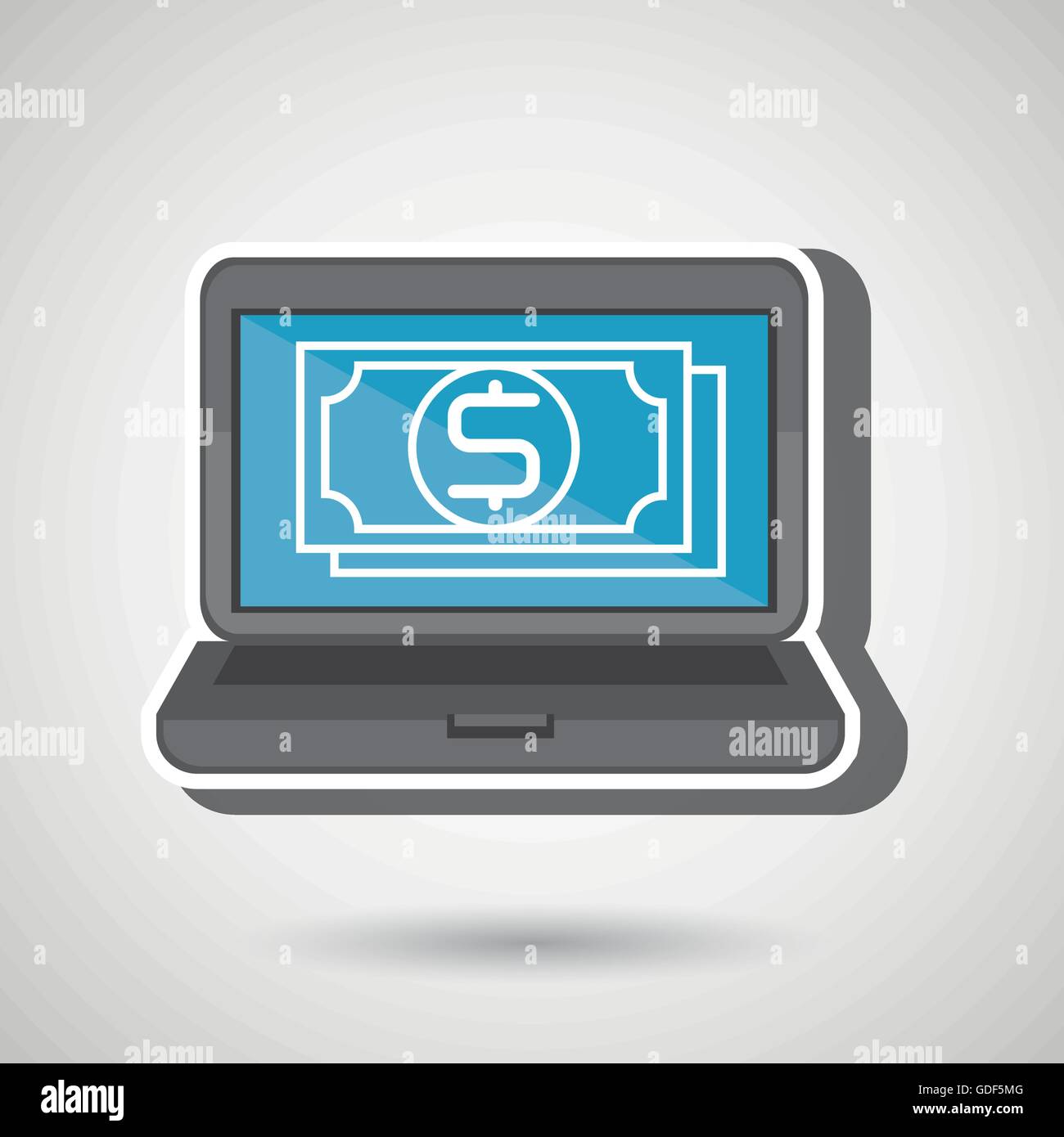 Laptop bill image Stock Vector Images - Alamy