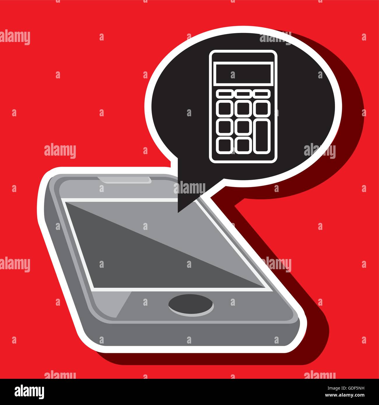 Digital combination calculator Stock Vector Images - Alamy