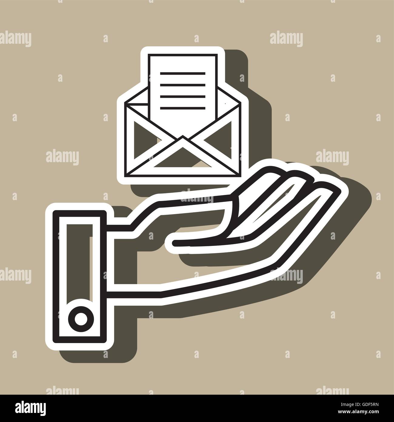 Envelope symbol handshake hi-res stock photography and images - Alamy