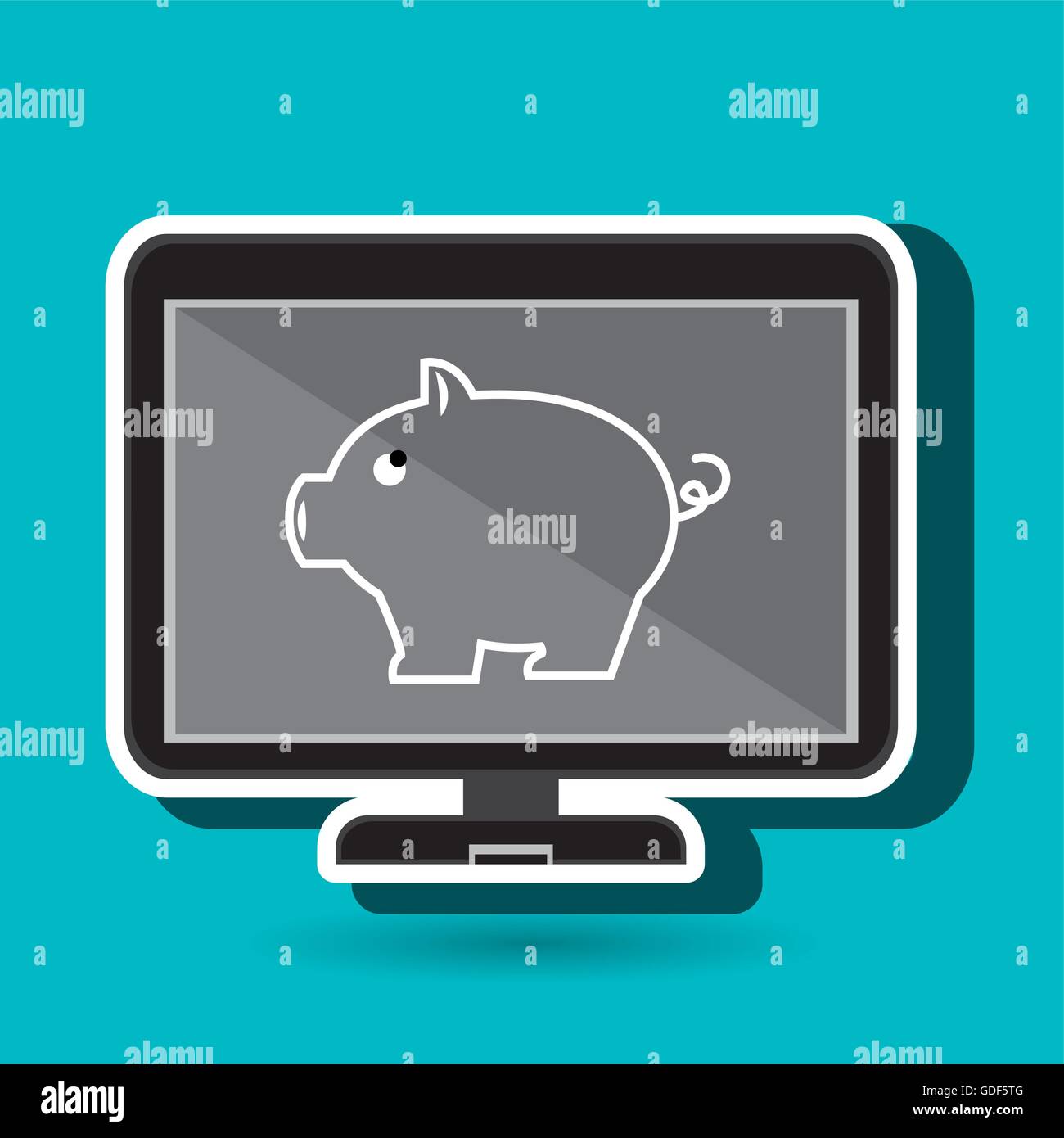 Pig display Stock Vector Images - Alamy