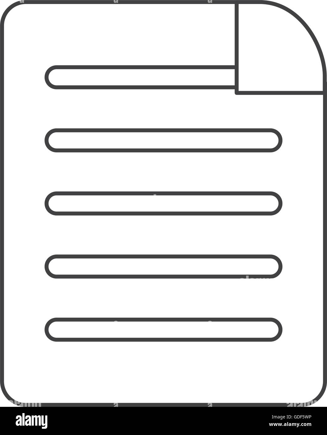 lined paper document icon Stock Vector Image & Art - Alamy