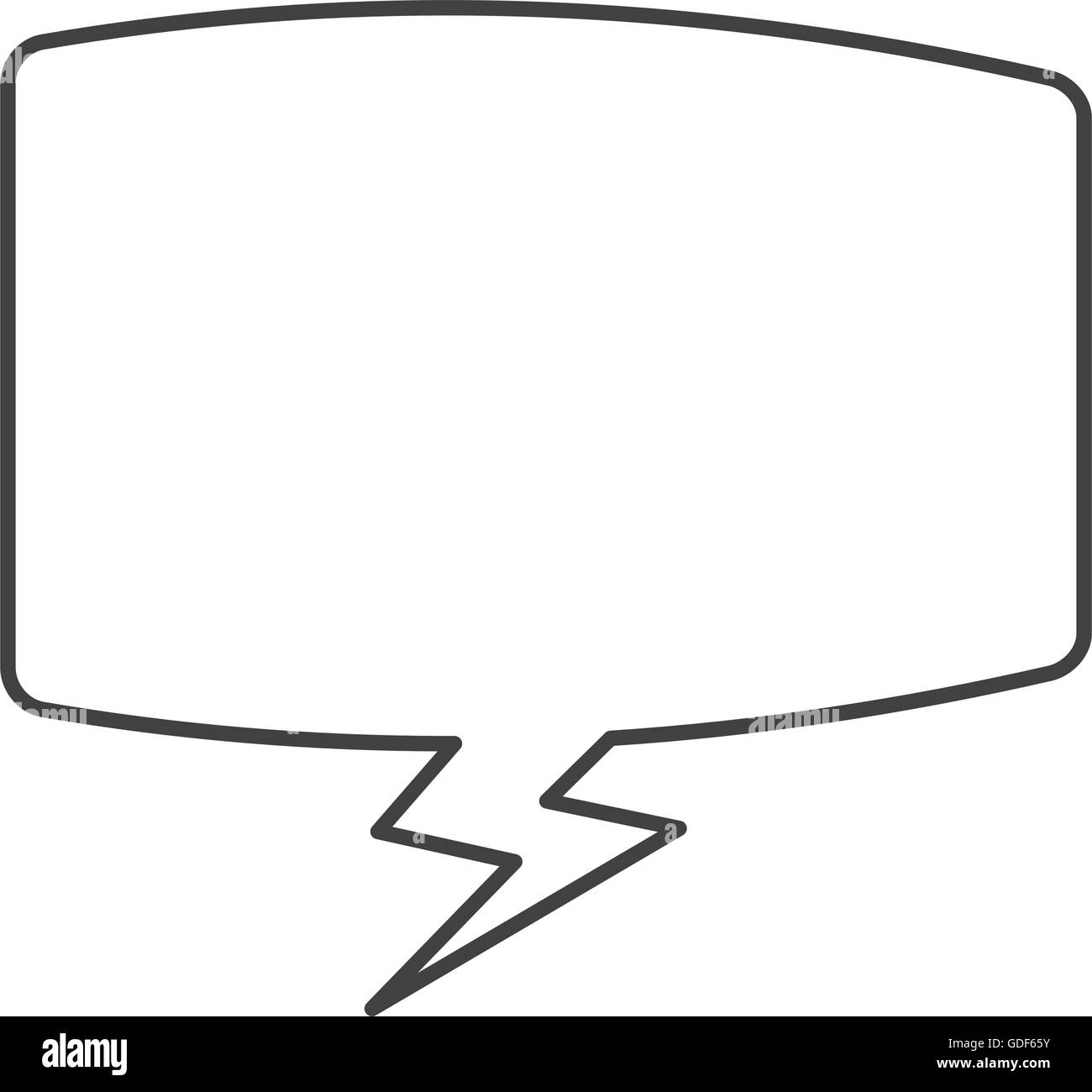 rectangle conversation bubble icon Stock Vector Image & Art - Alamy