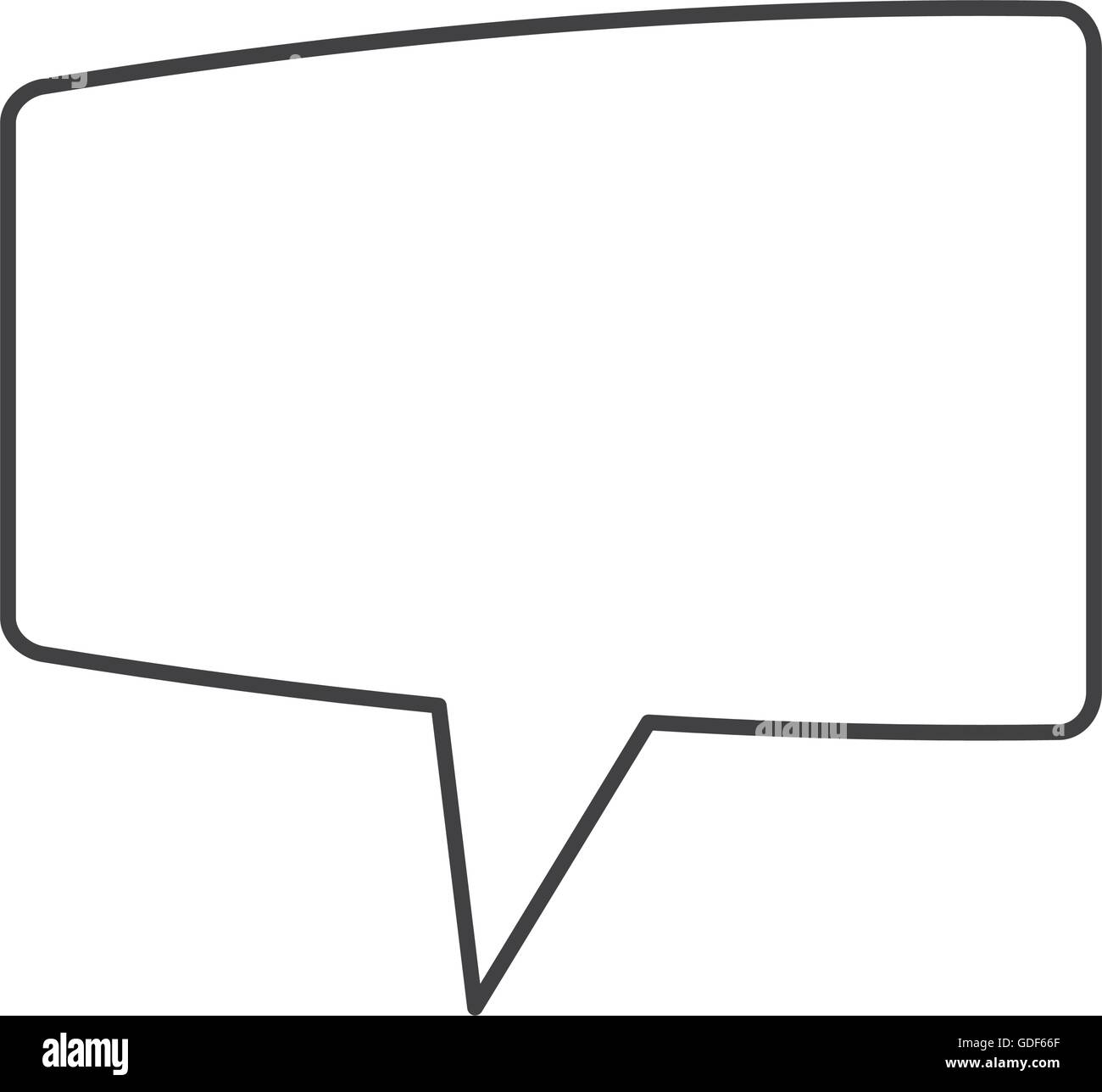 rectangle conversation bubble icon Stock Vector Image & Art - Alamy
