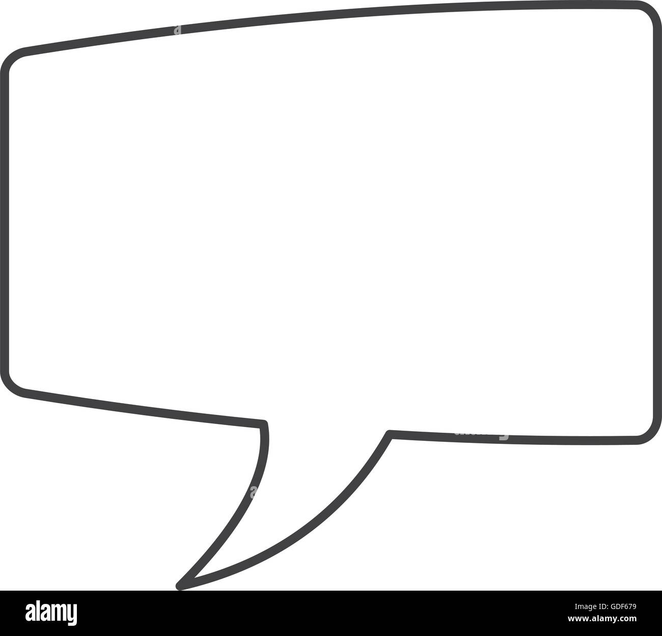 rectangle conversation bubble icon Stock Vector Image & Art - Alamy