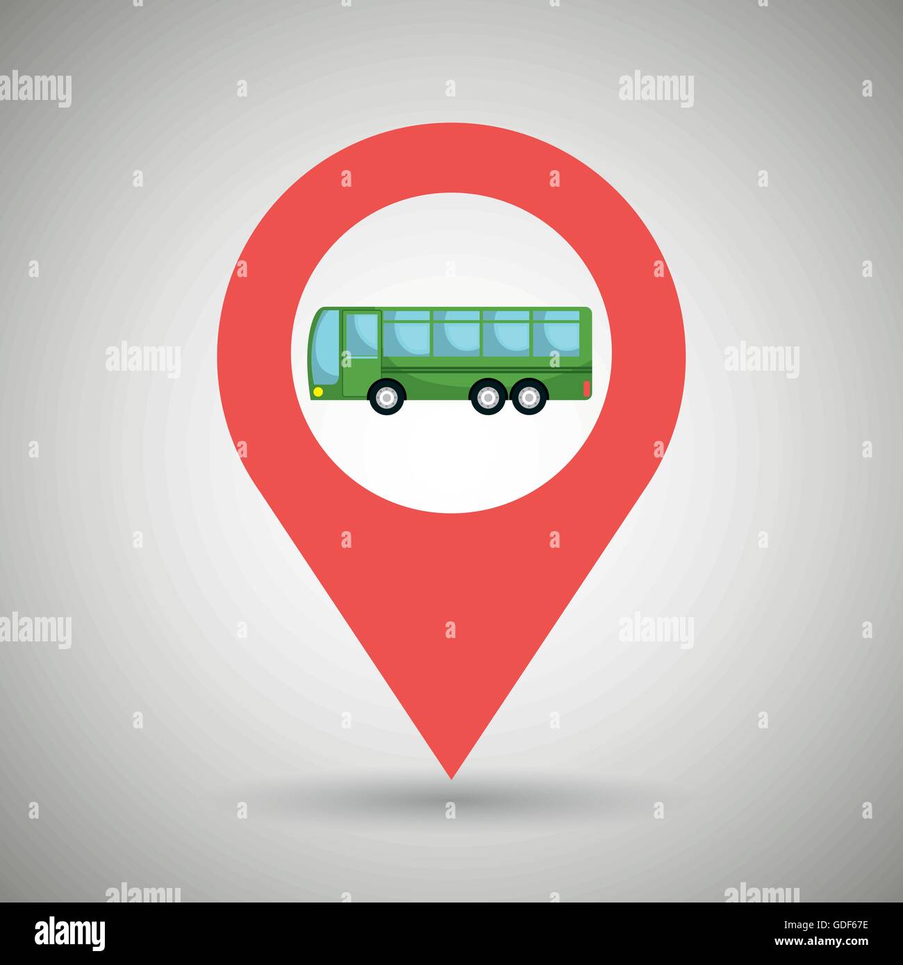 Green passenger van Stock Vector Images - Alamy