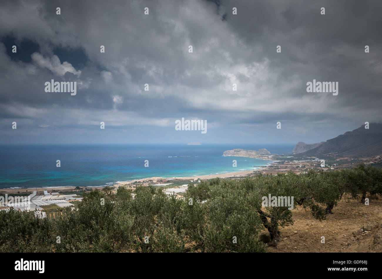 Falasarna beach, Crete island, Greece. Falassarna is one of the best ...