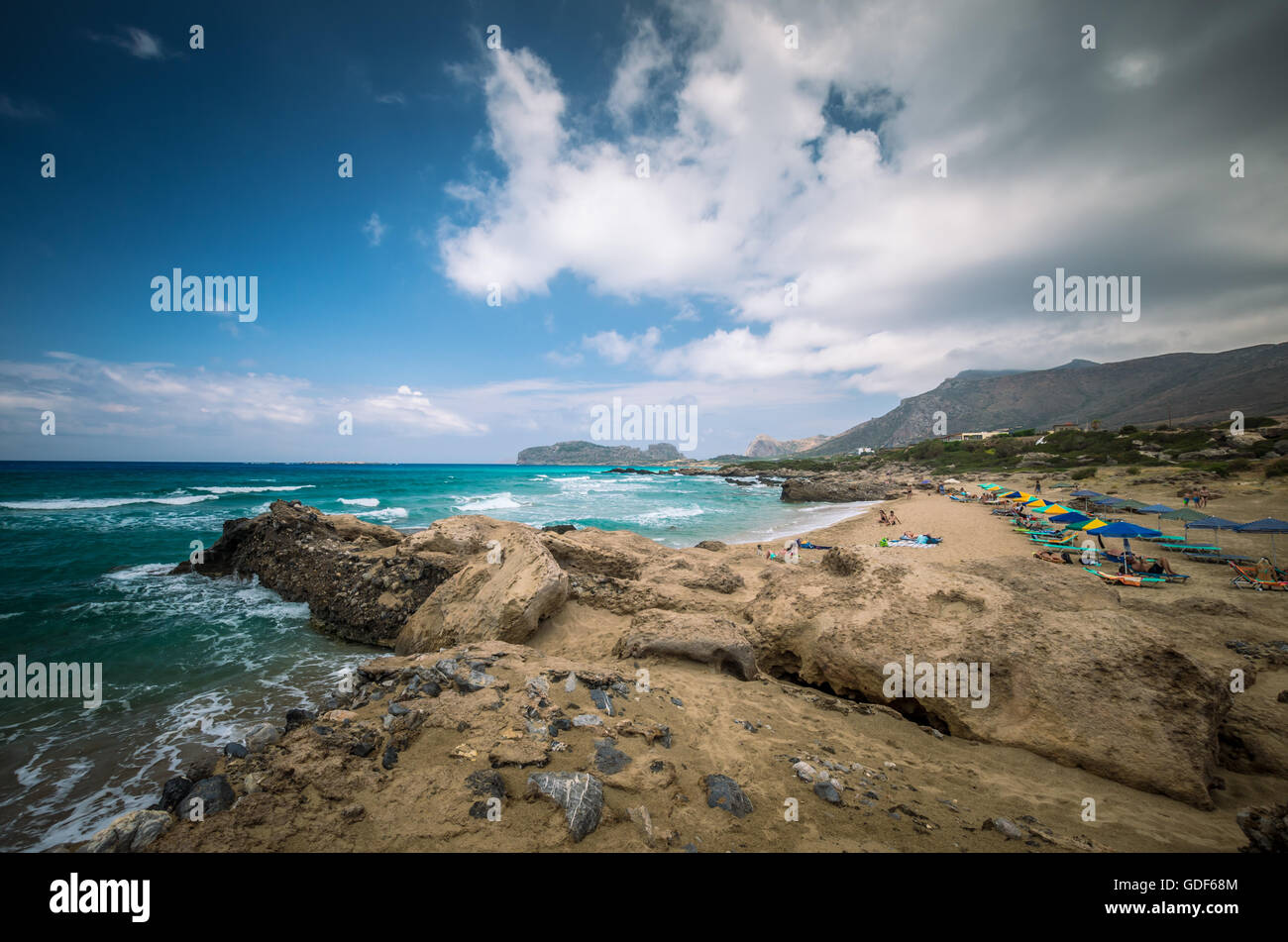Falasarna beach, Crete island, Greece. Falassarna is one of the best ...