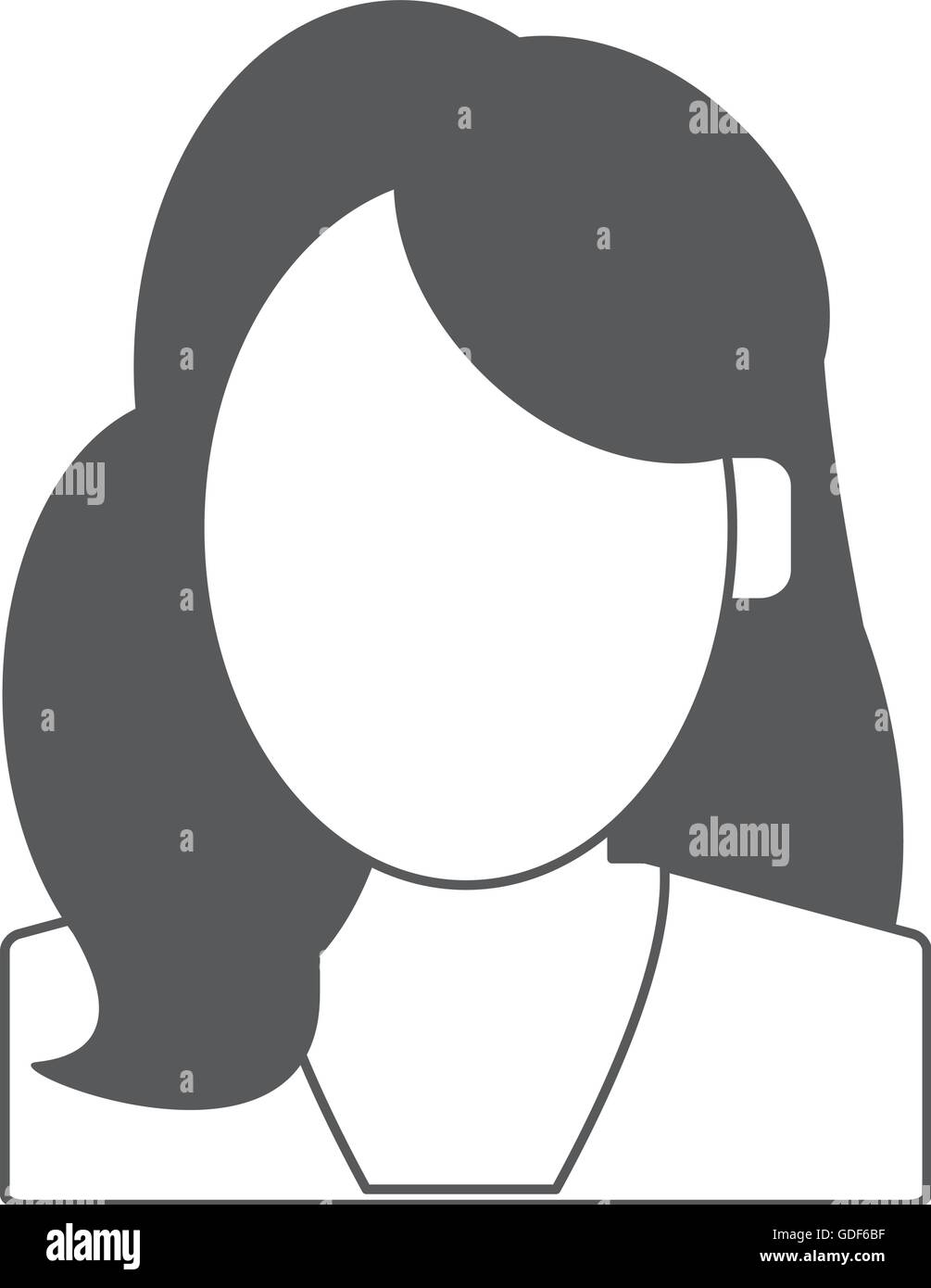faceless woman portrait icon Stock Vector Image & Art - Alamy