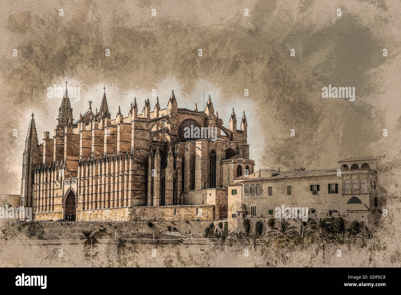 Cathedral of Palma de Mallorca Stock Photo - Alamy