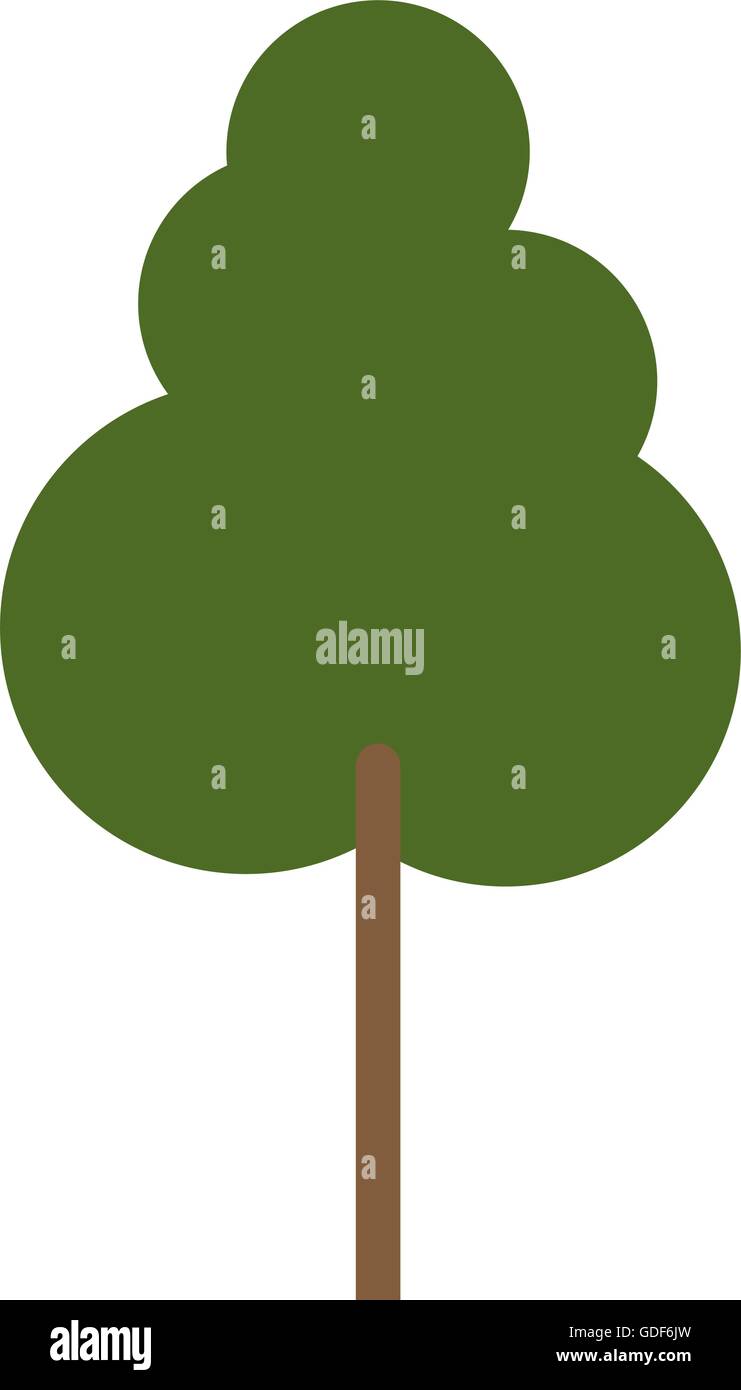 single tree icon Stock Vector Image & Art - Alamy