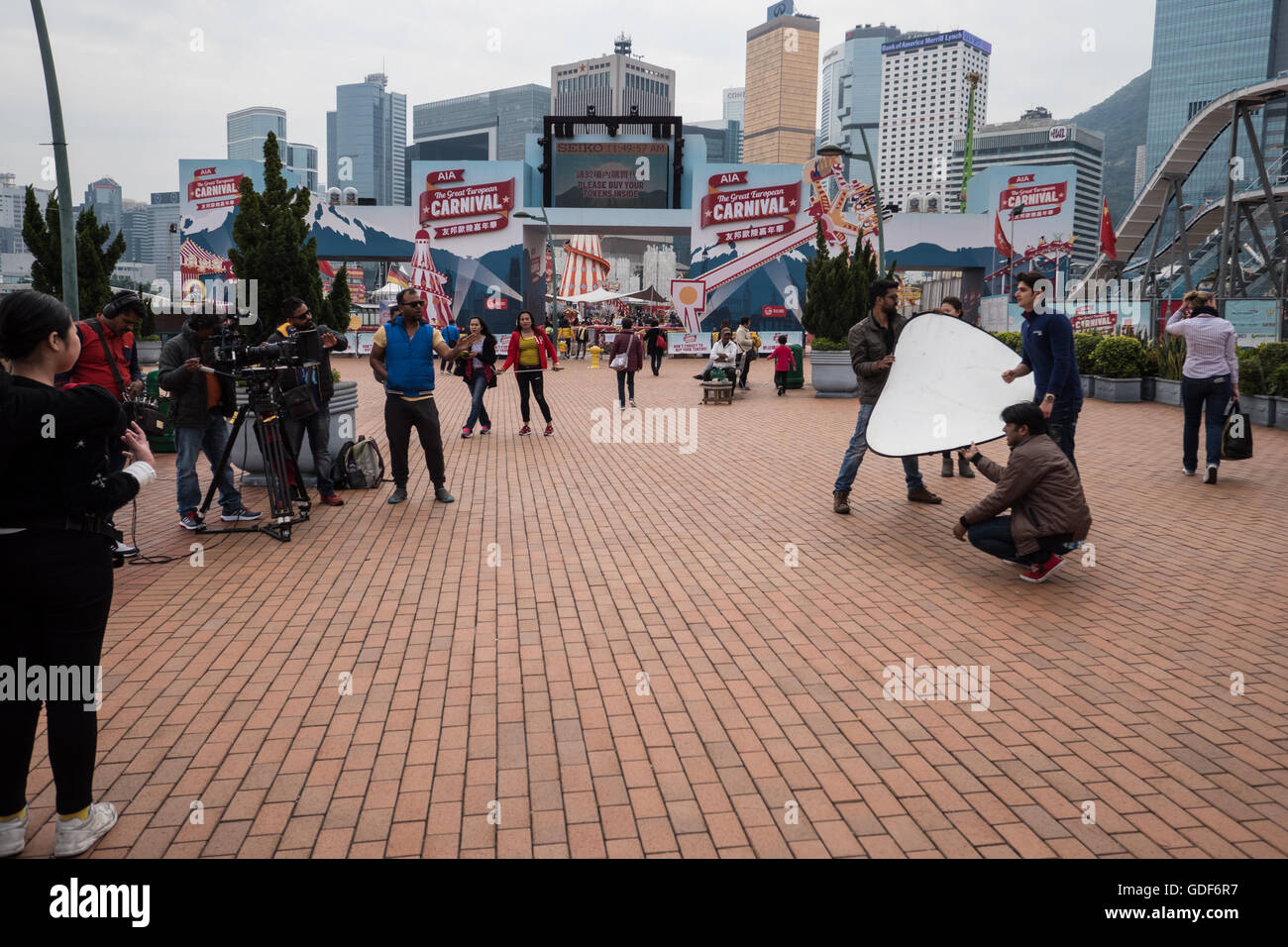 A film crew filming a drama program in Hong Kong Stock Photo - Alamy