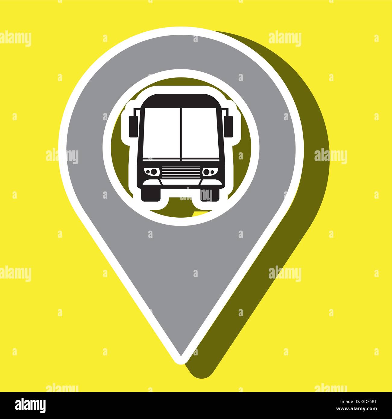 red signal of bus isolated icon design Stock Vector Image & Art - Alamy