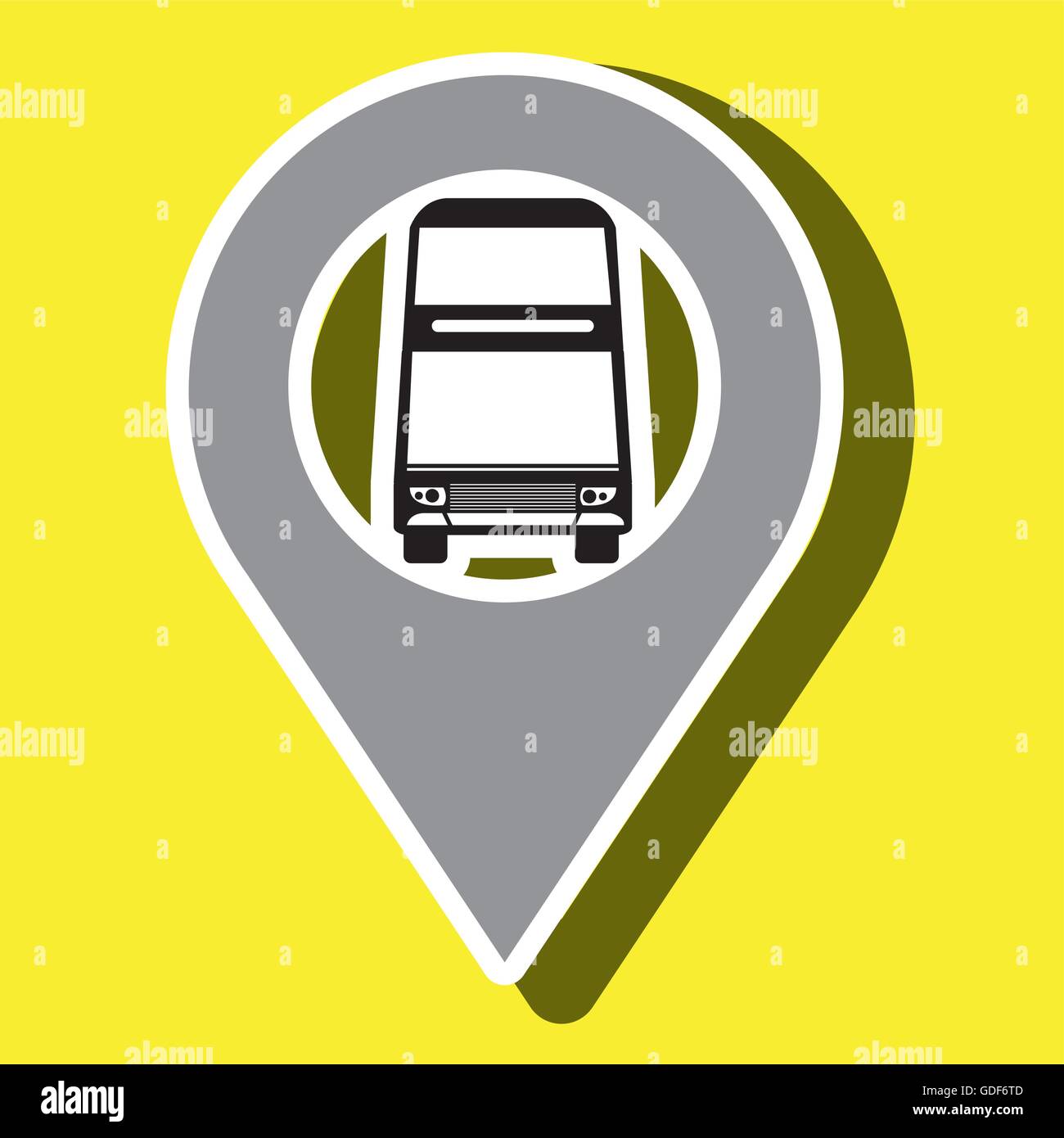 signal of two floor bus isolated icon design Stock Vector Image & Art ...