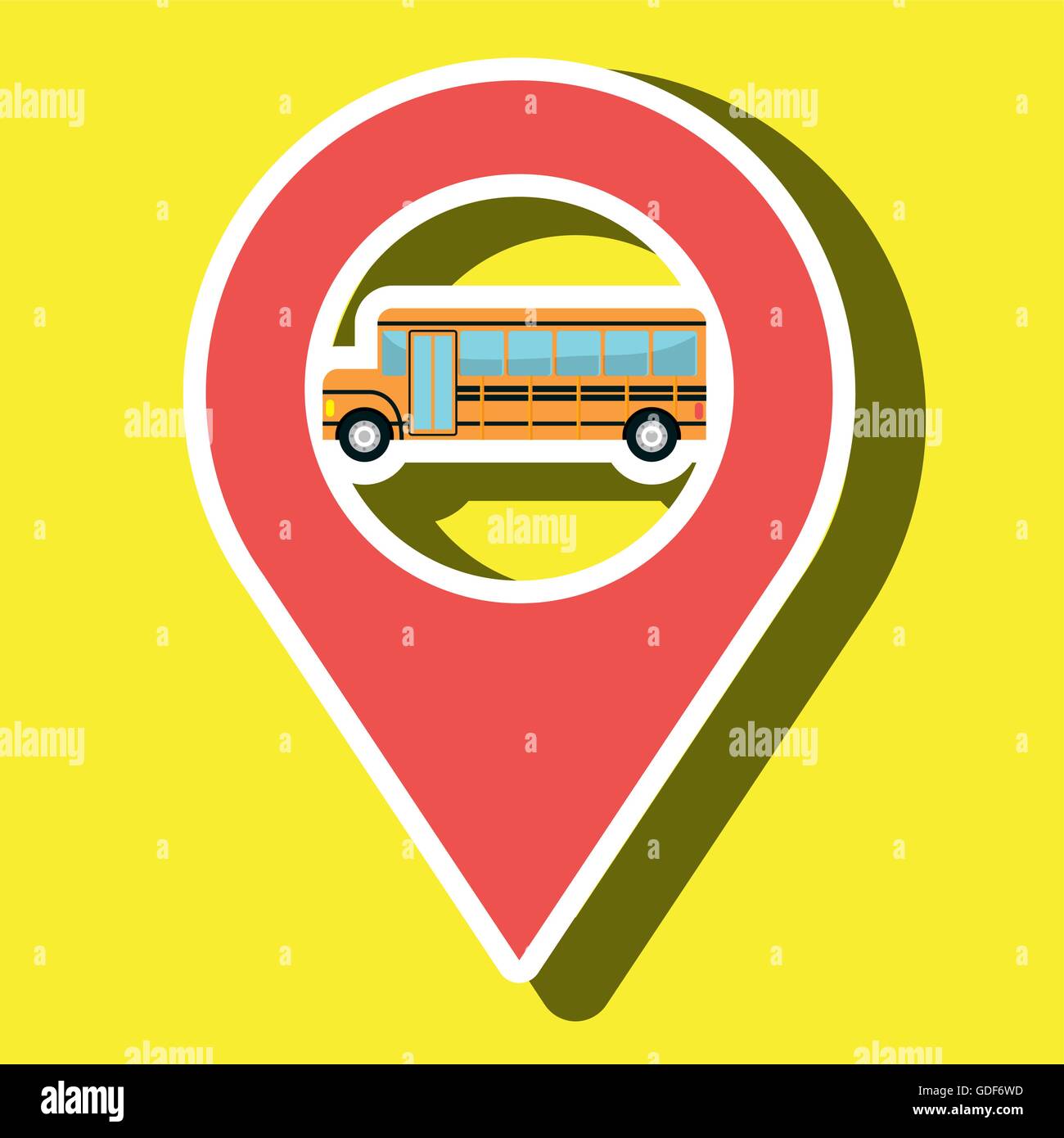 Yellow taxi yellow school bus Stock Vector Images - Alamy