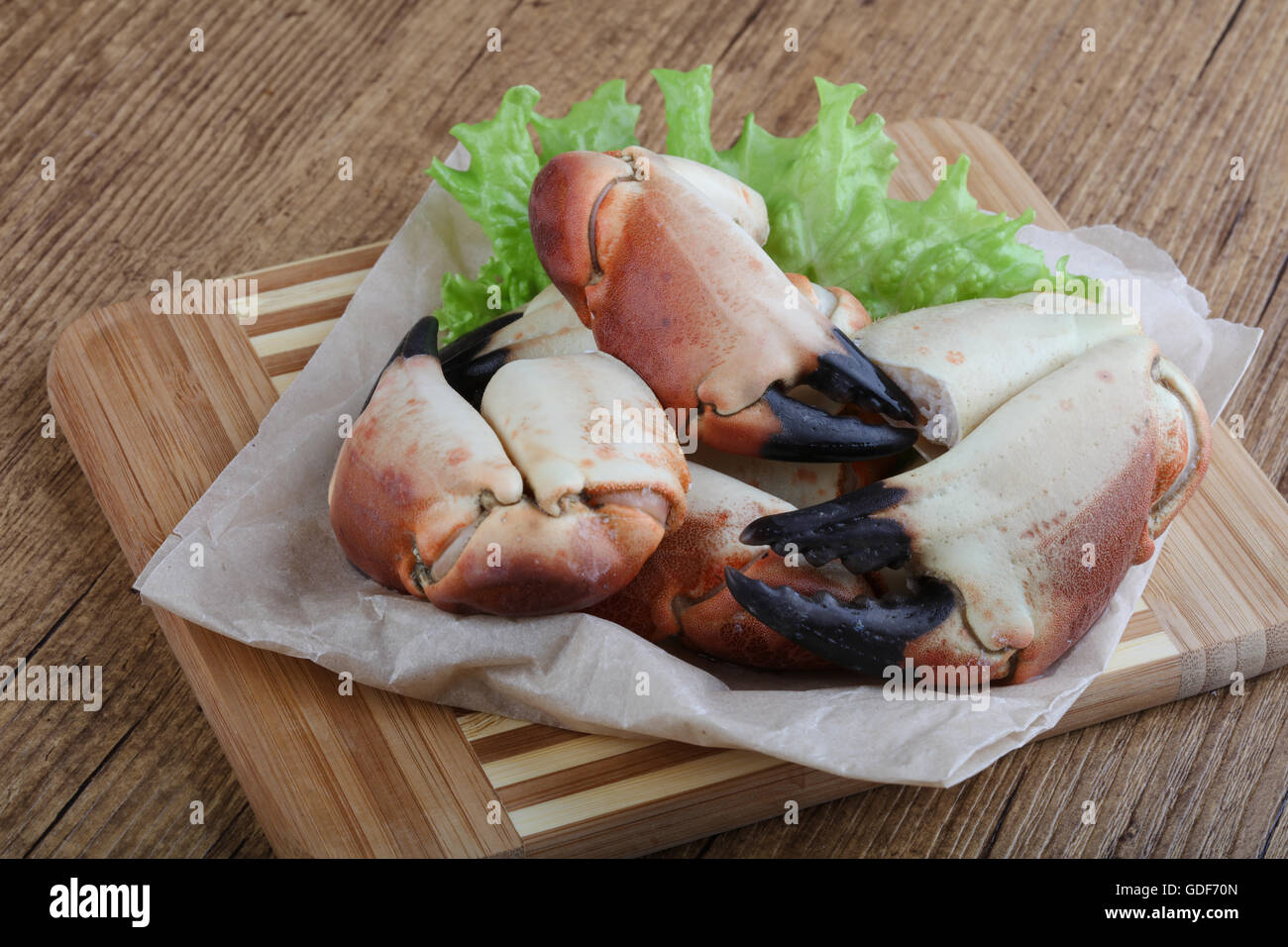 Fresh seafood - Crad claws with delicacy meat Stock Photo - Alamy