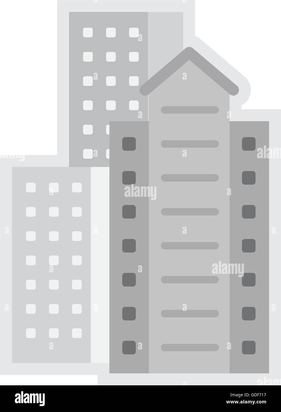 residential or office buildings icon Stock Vector Image & Art - Alamy