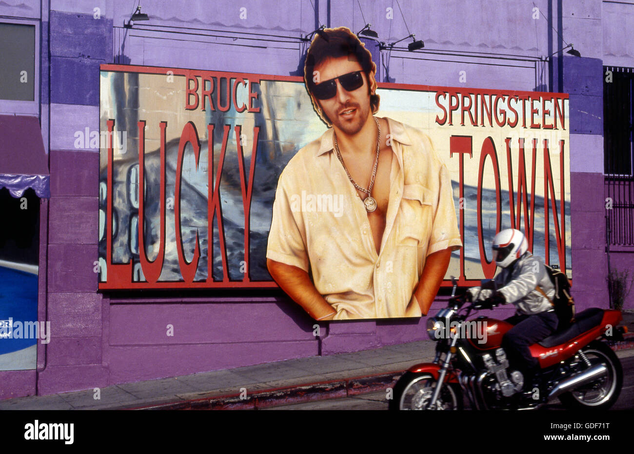 Bruce Springsteen billboard on the Sunset Strip in Los Angeles, CA ...
