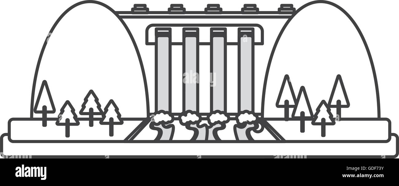 hydroelectric plant icon Stock Vector Image & Art - Alamy