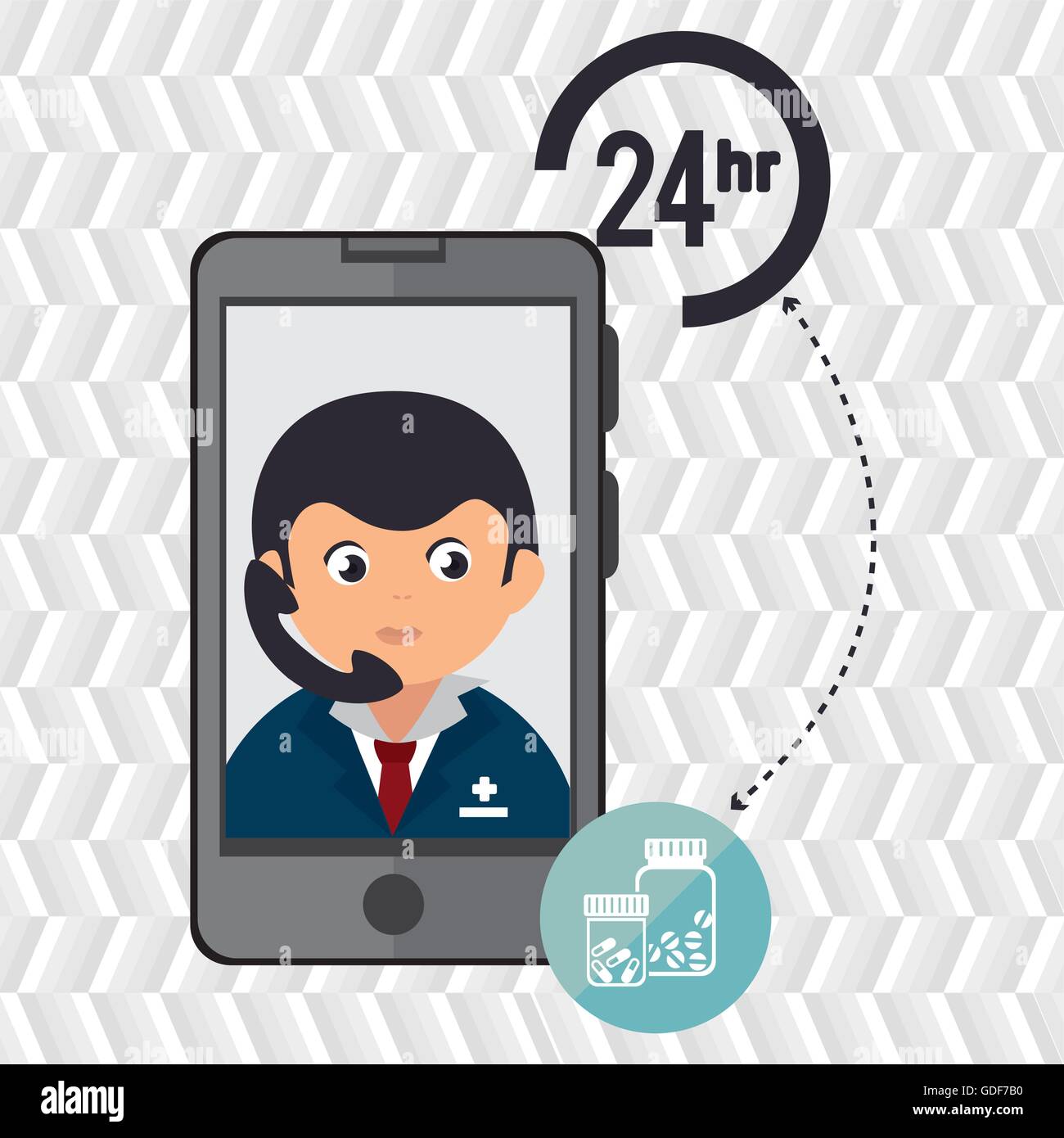24 hour doctor Stock Vector Images - Alamy