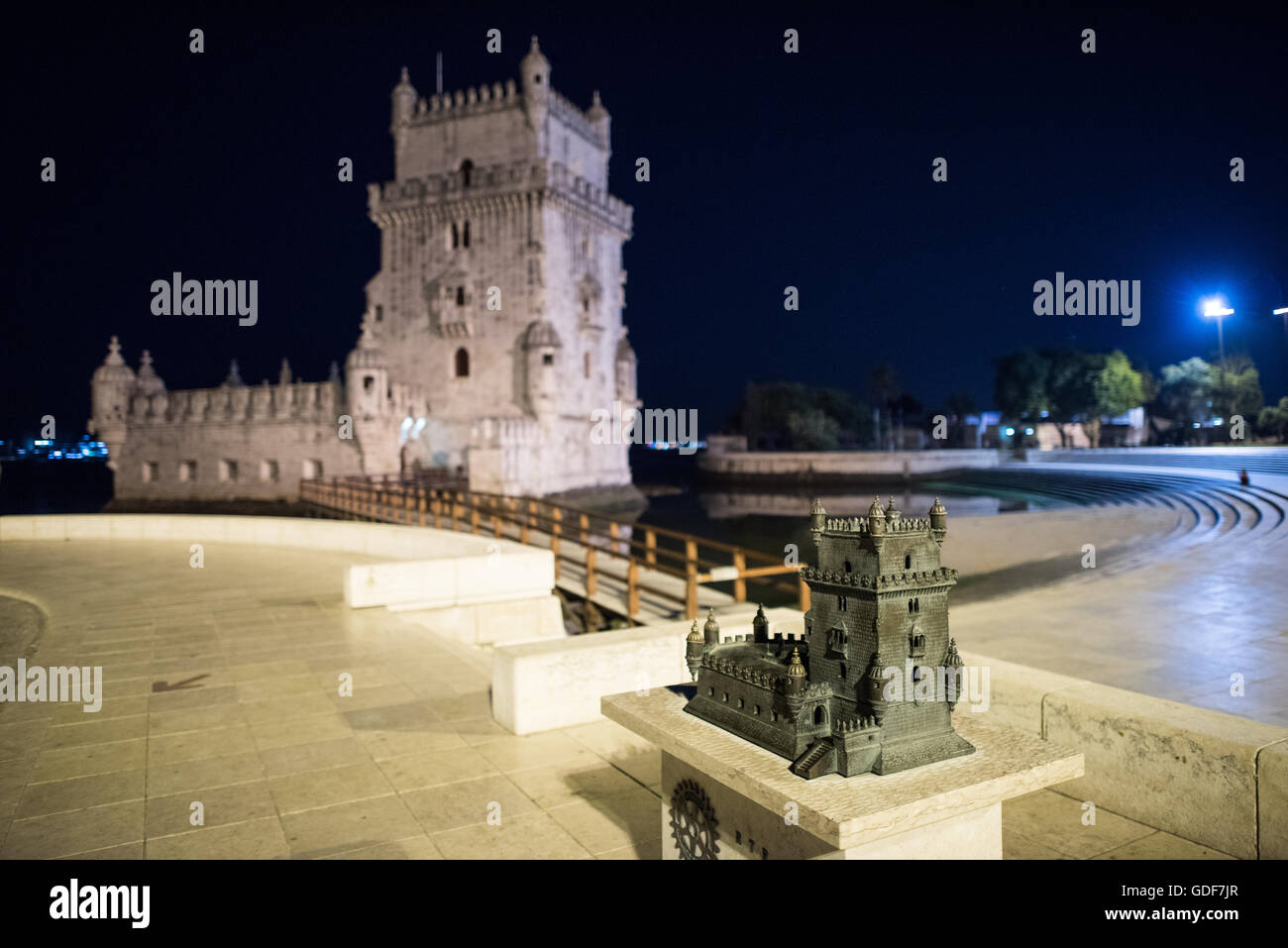 Belem tower side of river tagus hi-res stock photography and images - Alamy