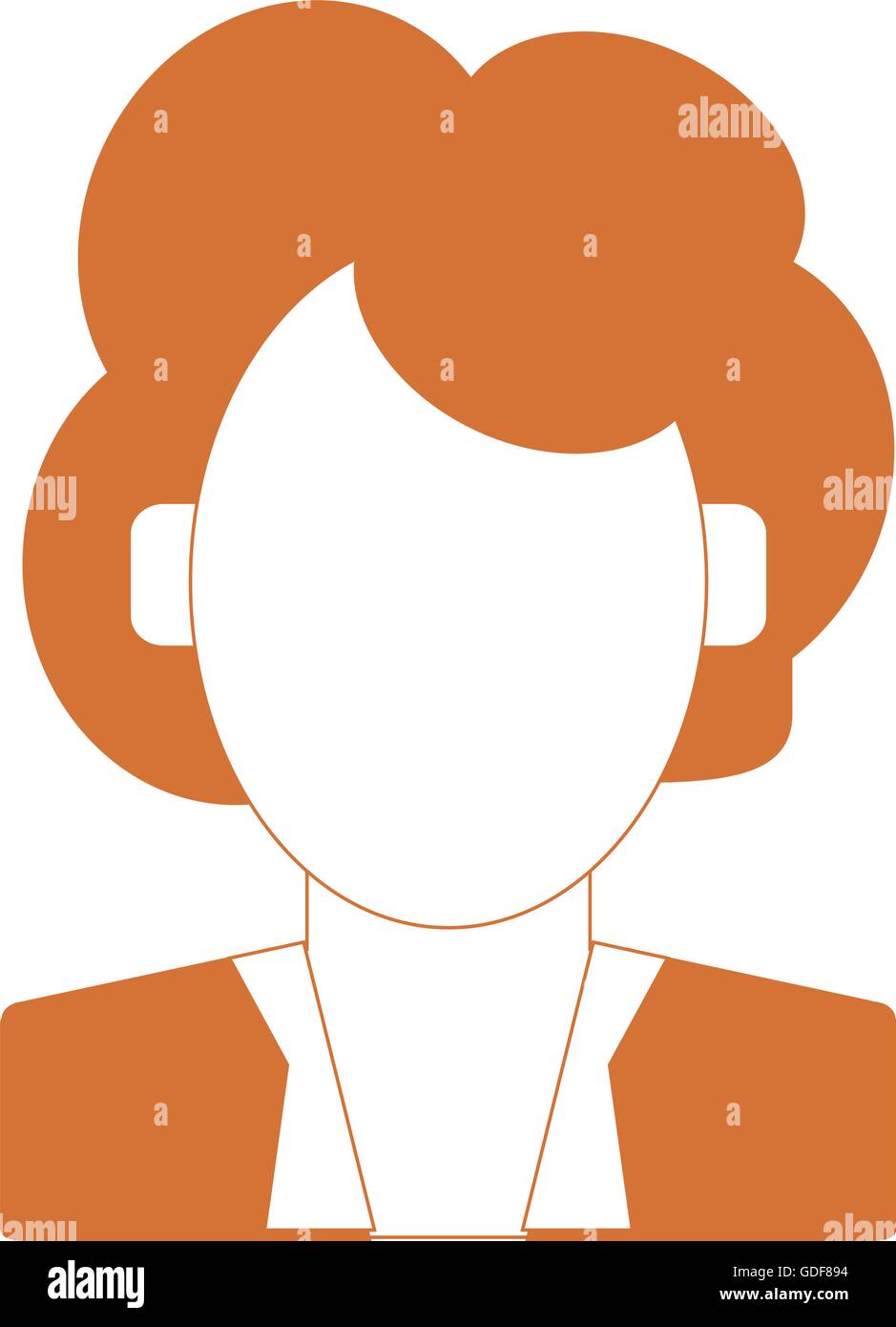faceless woman portrait icon Stock Vector Image & Art - Alamy