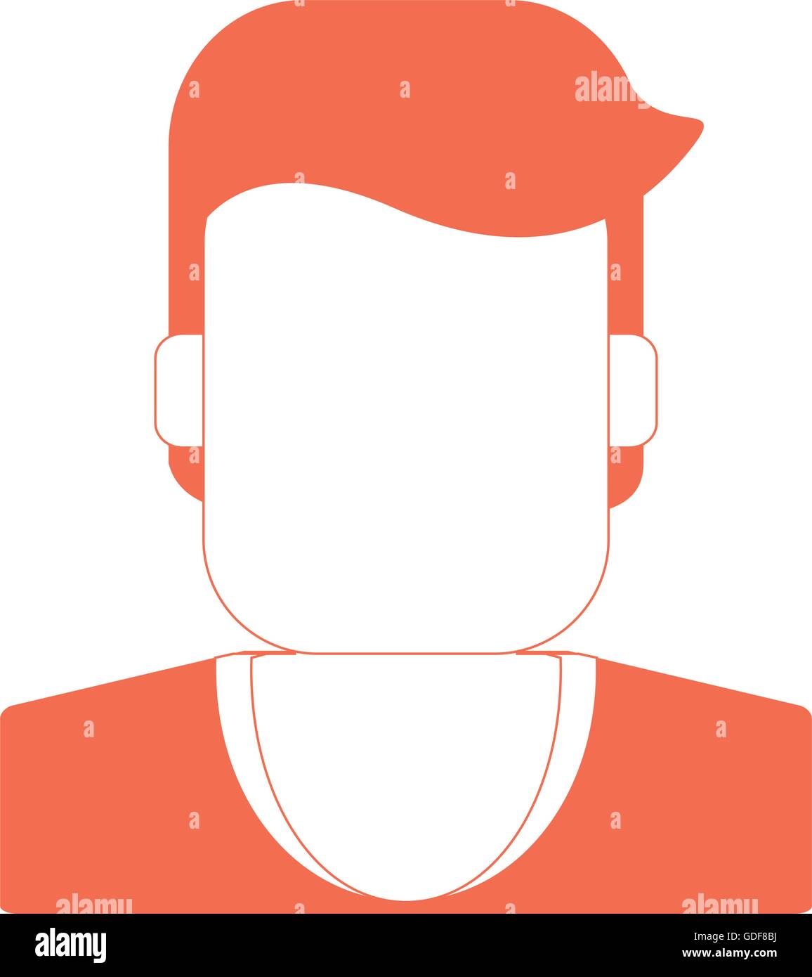 faceless man portrait icon Stock Vector Image & Art - Alamy