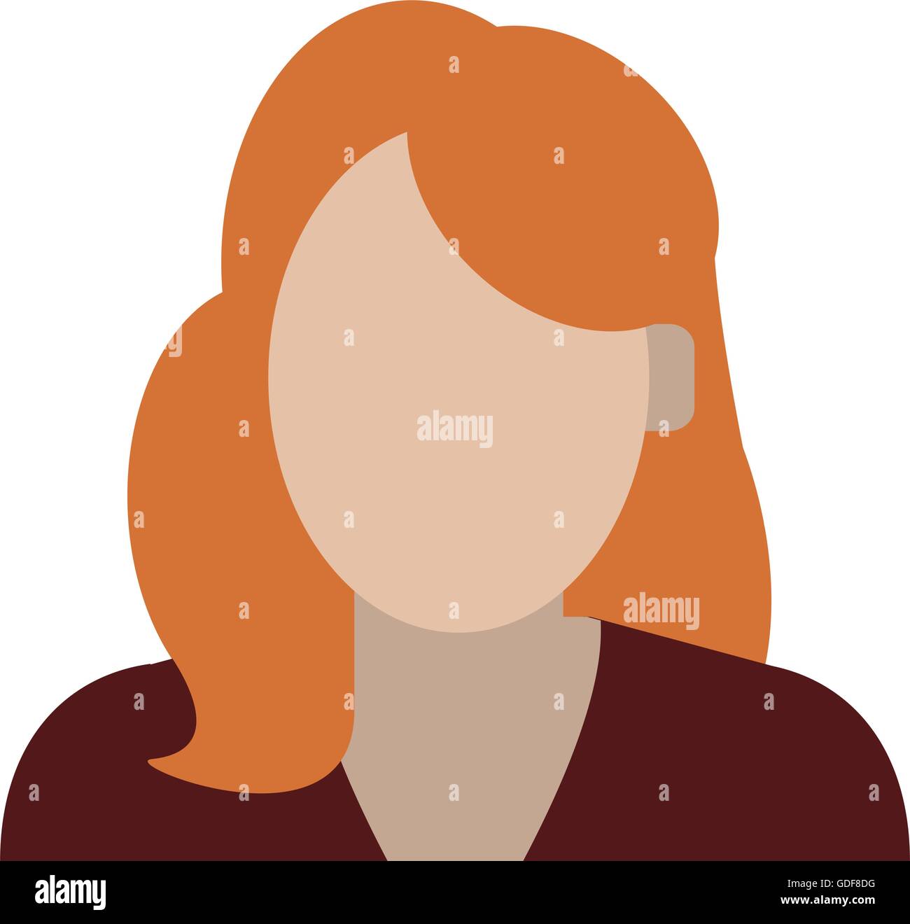 faceless woman portrait icon Stock Vector Image & Art - Alamy