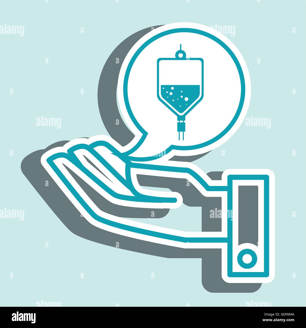 hand service medical person Stock Vector Image & Art - Alamy