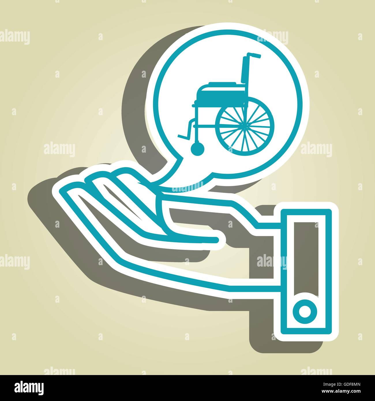 hand service medical person Stock Vector Image & Art - Alamy