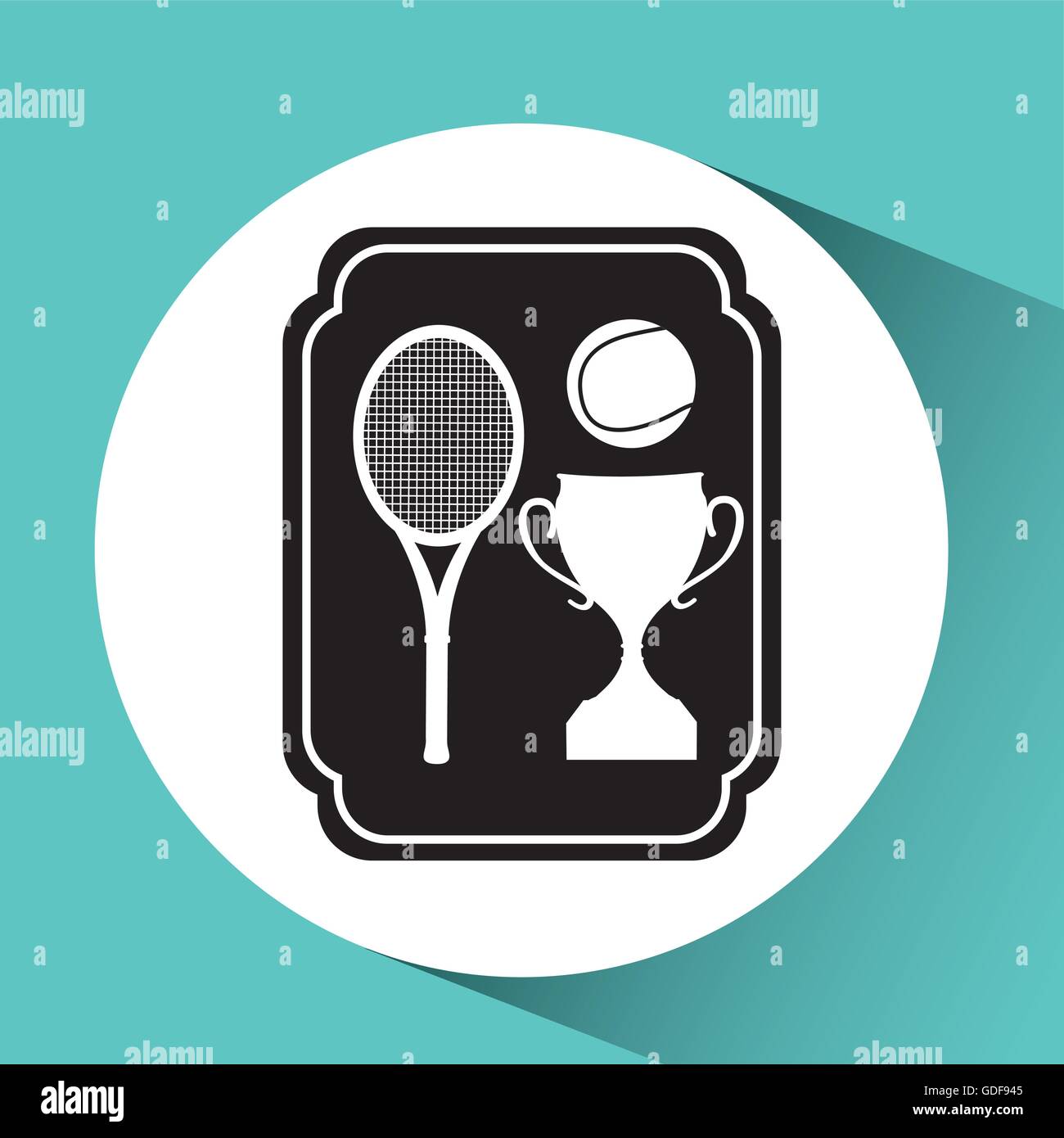 Tennis practice serve Stock Vector Images - Alamy