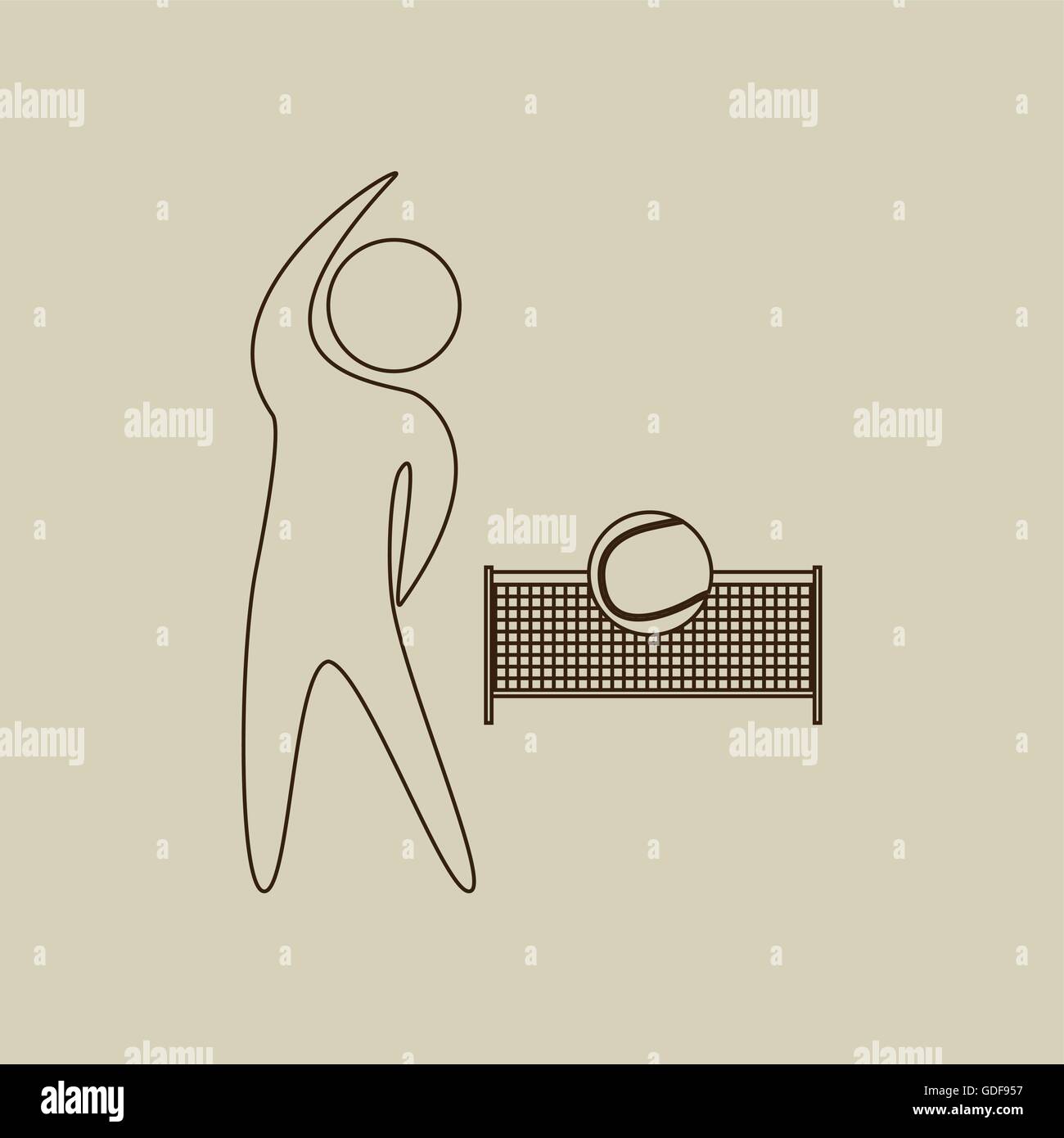 sport tennis people Stock Vector Image & Art - Alamy