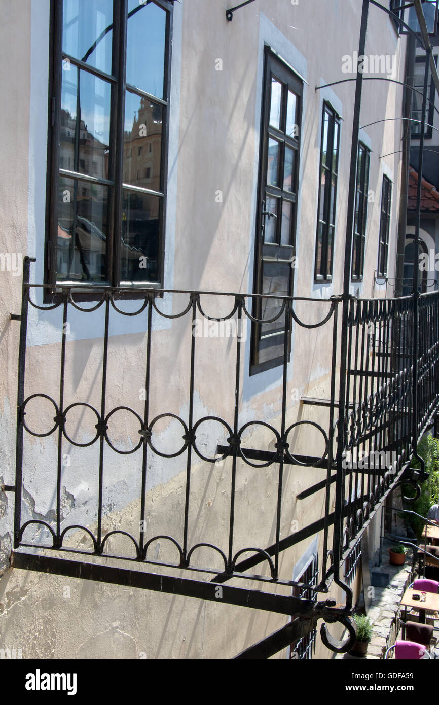 Old balcony railing hi-res stock photography and images - Alamy
