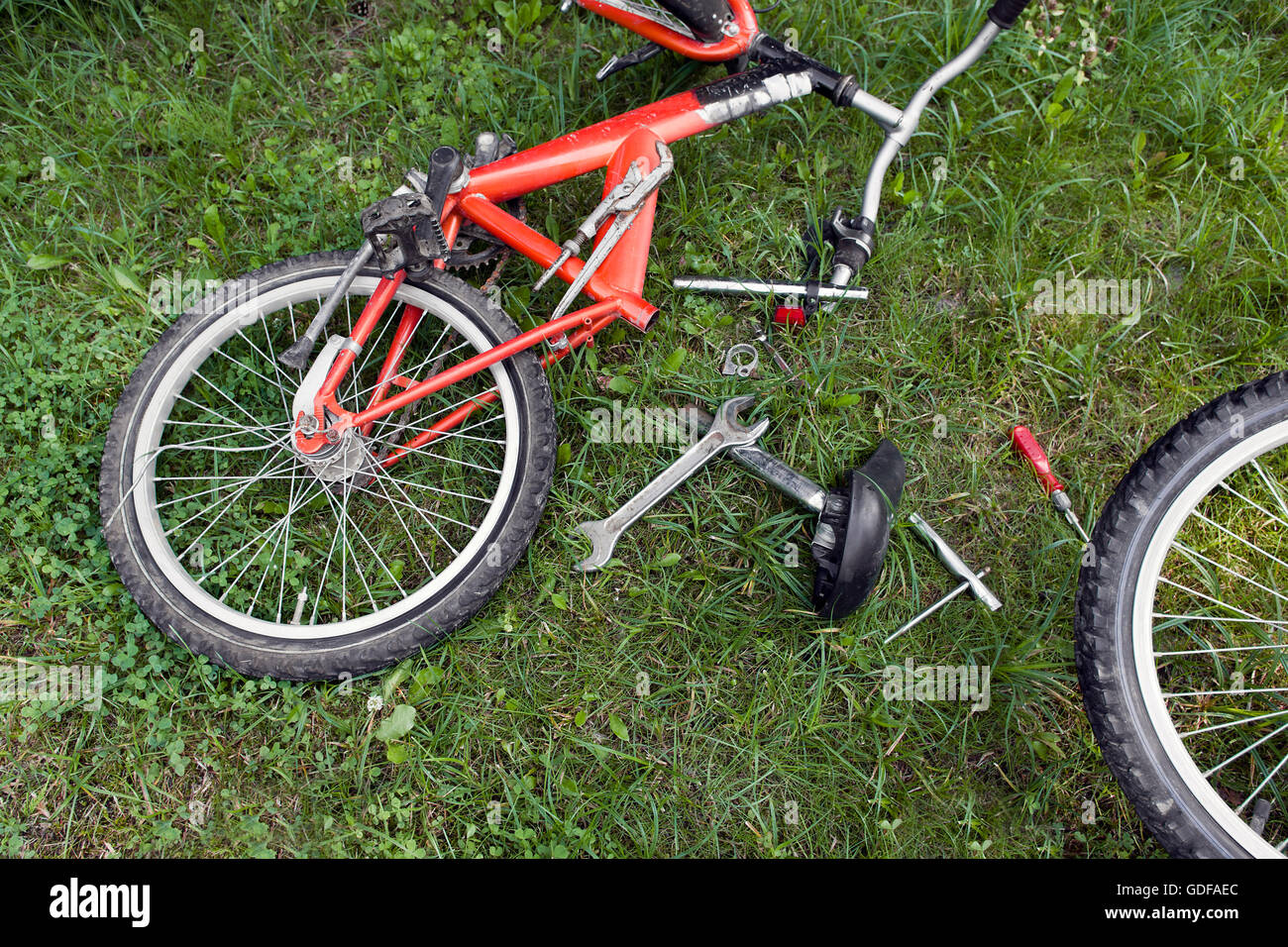 Bicycles repair hi-res stock photography and images - Alamy